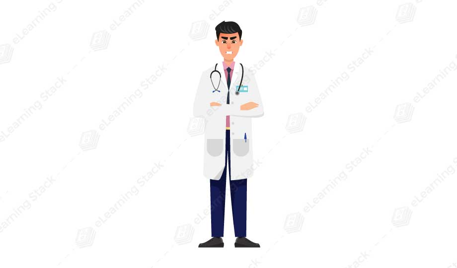 Animated Character | Healthcare | Male Doctor | H-MD-A1C-14 ...